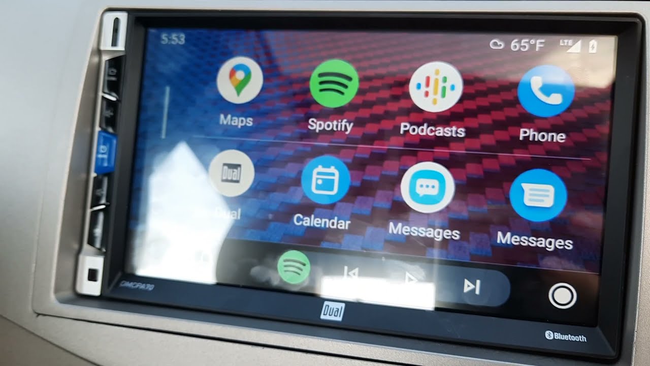 Dual DMCPA70 Android Auto/Apple CarPlay radio initial review - YouTube