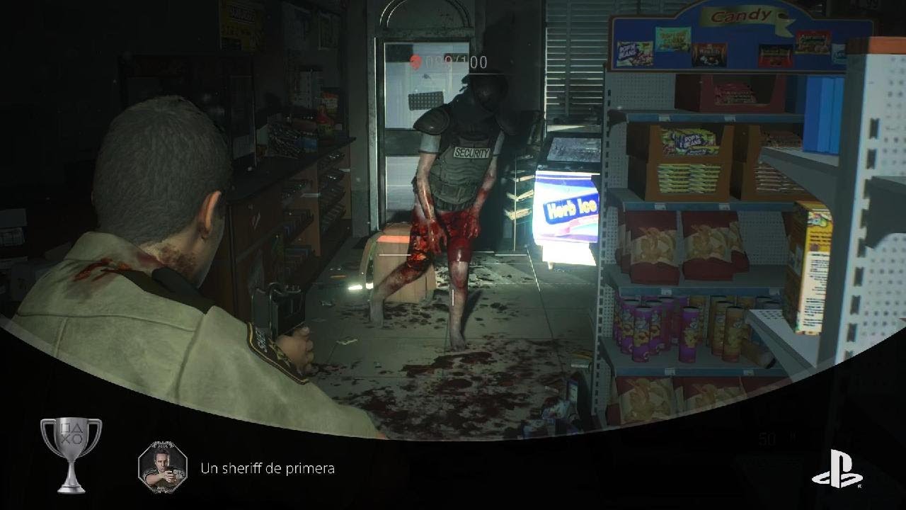 RESIDENT EVIL 2_ Trofeo Un Sheriff de Primera - YouTube
