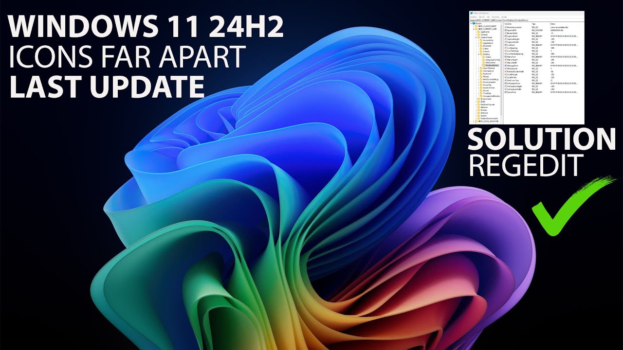 Change Space icons windows 11 24H2 - YouTube