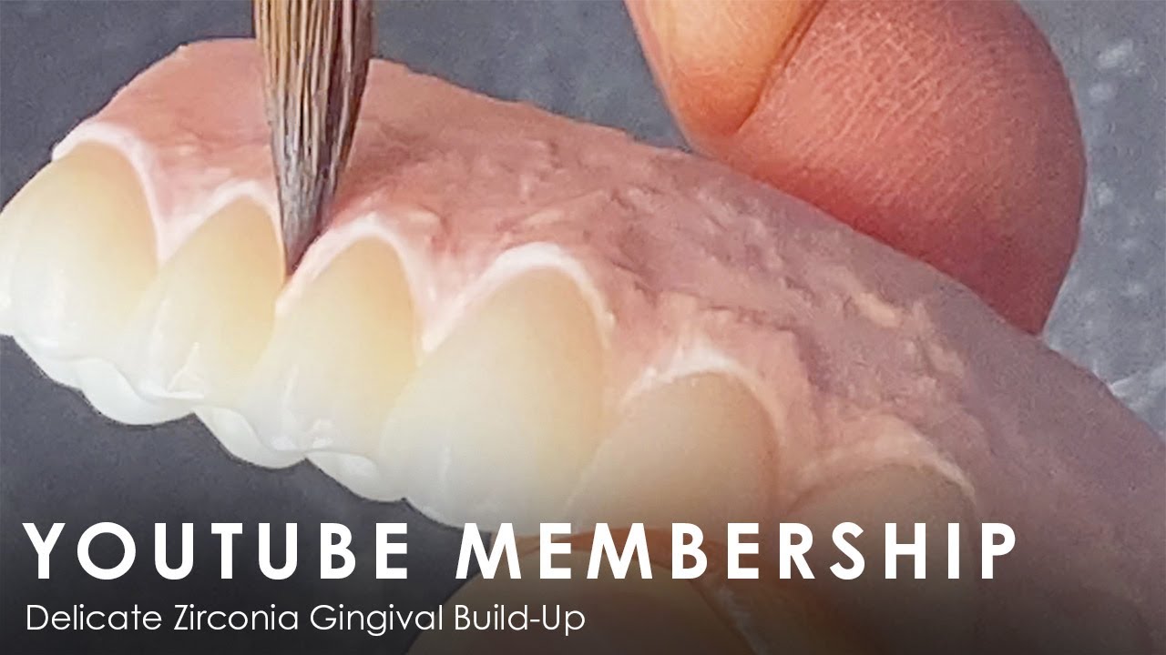 Delicate Zirconia Gingival Build-Up - YouTube