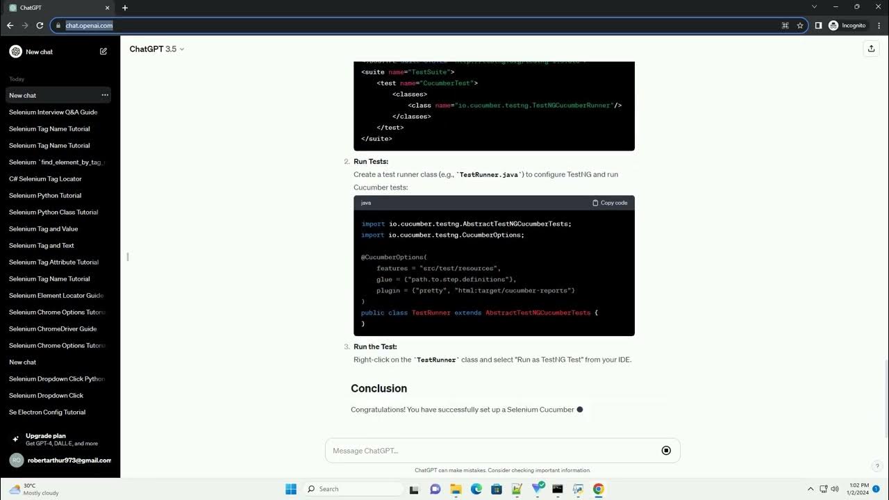 selenium cucumber testng framework github - YouTube