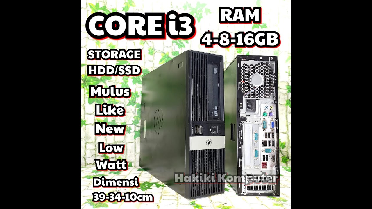 Komputer CPU PC HP rp5800 / Hakiki Komputer Surabaya - YouTube