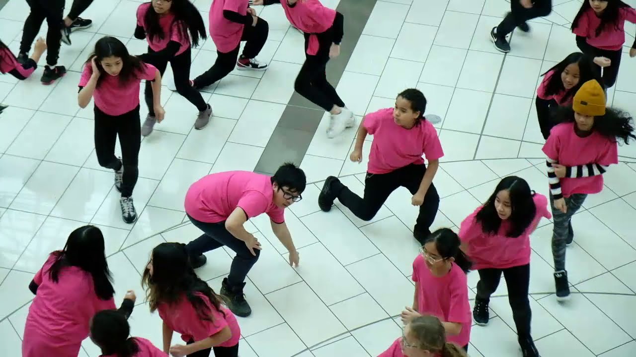 Holly Elementary Dance Team - Guildford Flash Mob "This is me" - Feb 26 ...