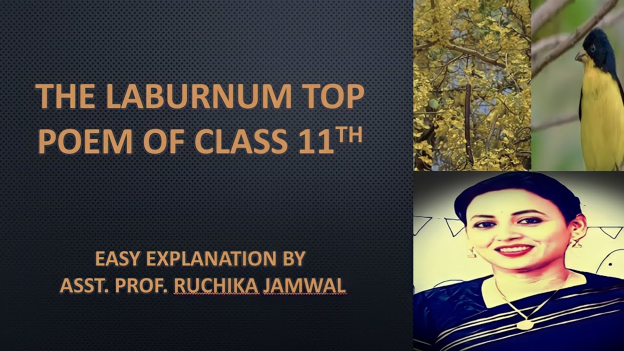 The laburnum Top class 11 th poem - YouTube