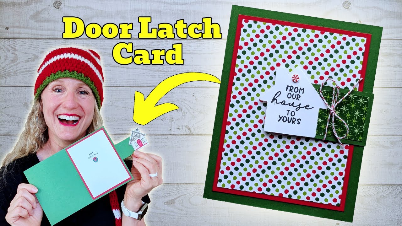 Door Latch Fun Fold Card Making Tutorial - YouTube