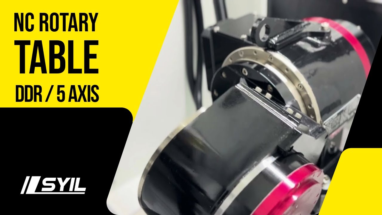 Rotary table NC DDR type 5-axis - YouTube