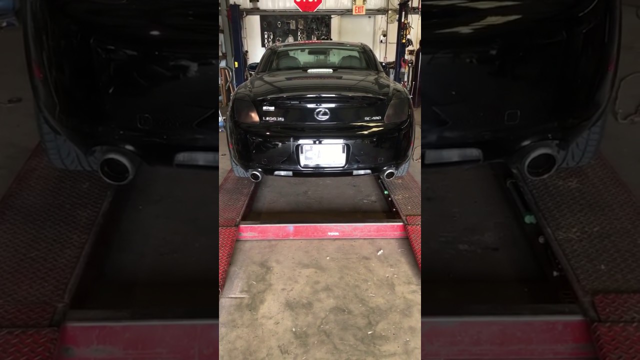 Lexus SC430 (Soarer) Custom Performance Exhaust before/after - YouTube