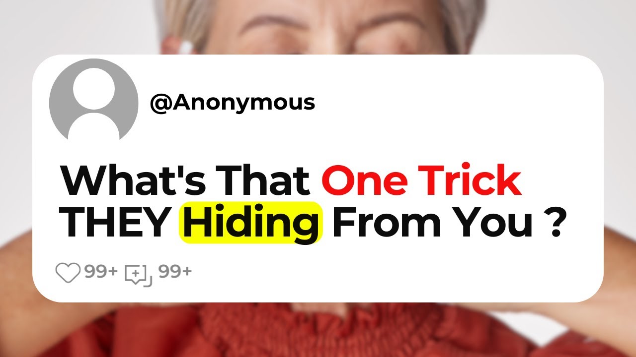 What's That One Trick THEY Hiding From You ? - YouTube