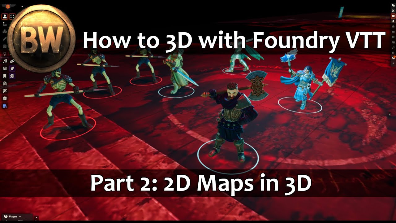 How to 3D with Foundry VTT Part 2 - Using 2D Maps in 3D - YouTube