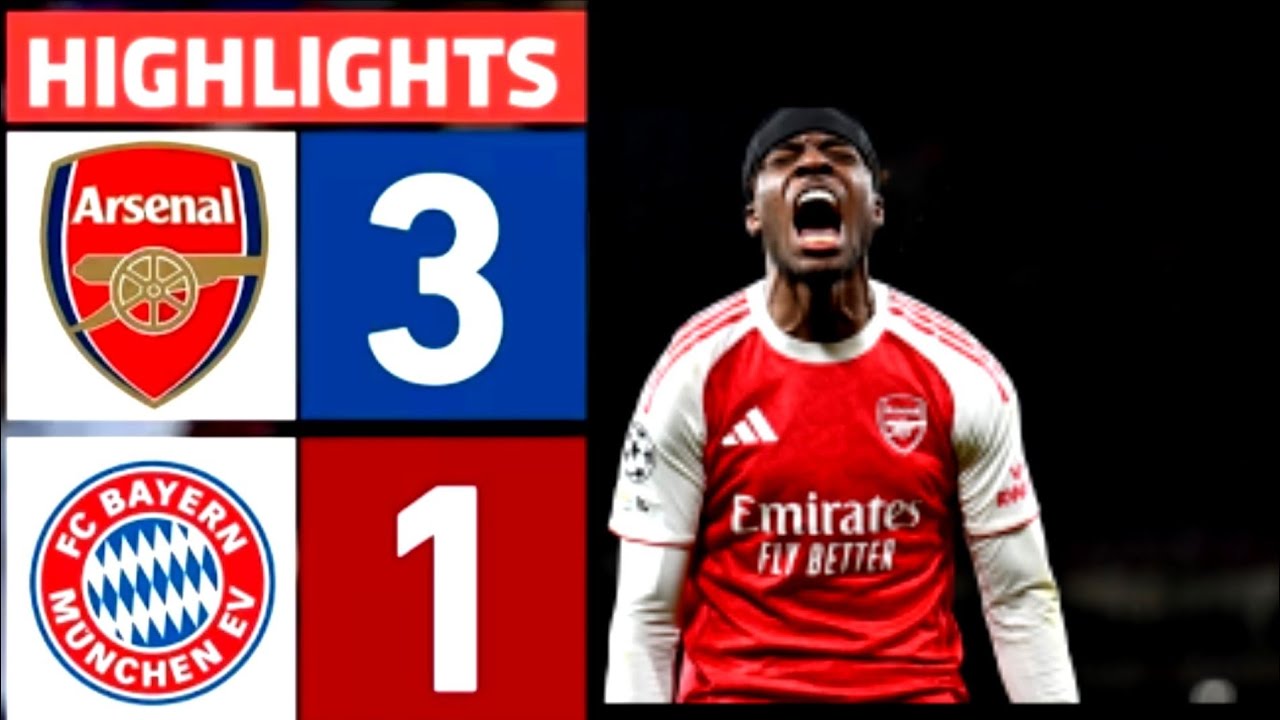 Arsenal vs Bayern Munich 3-1 Highlights - YouTube