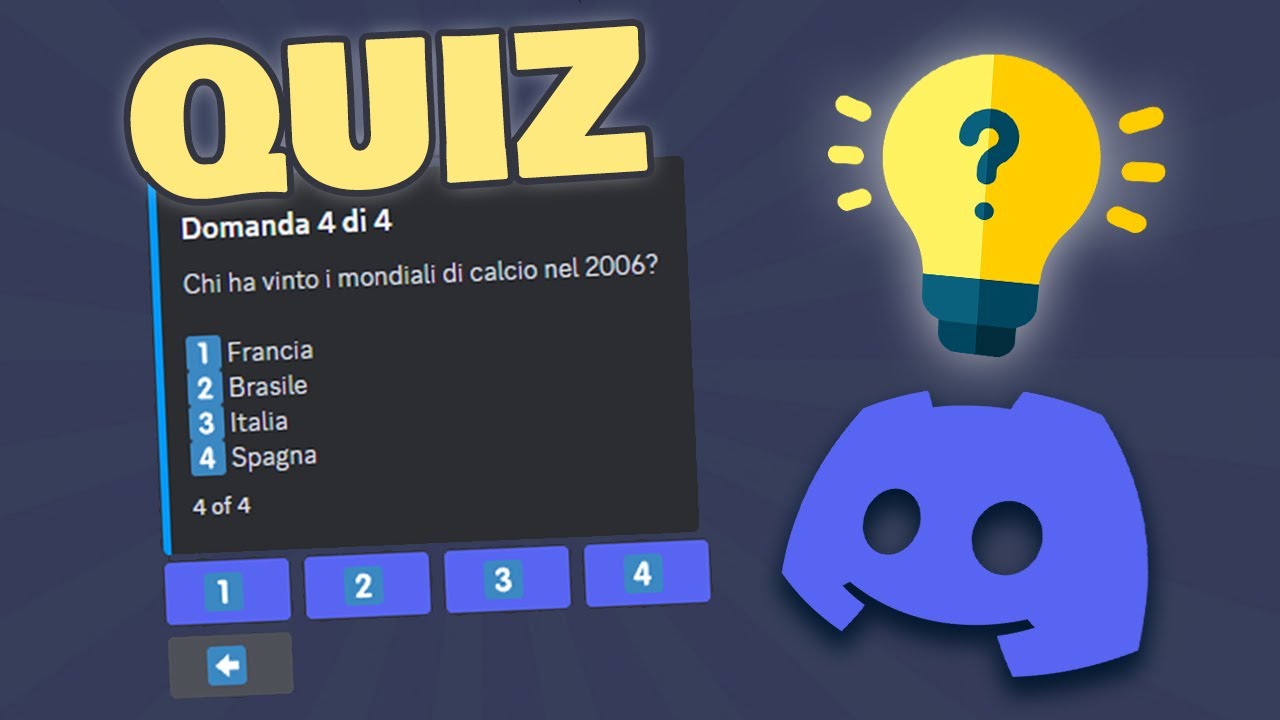 Come Creare dei QUIZ su DISCORD! 🧠📝 - YouTube