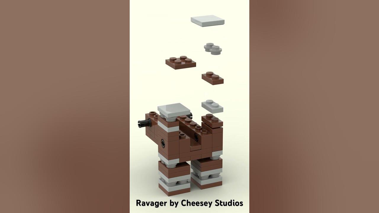 Lego Minecraft Custom Ravager - Animation - YouTube