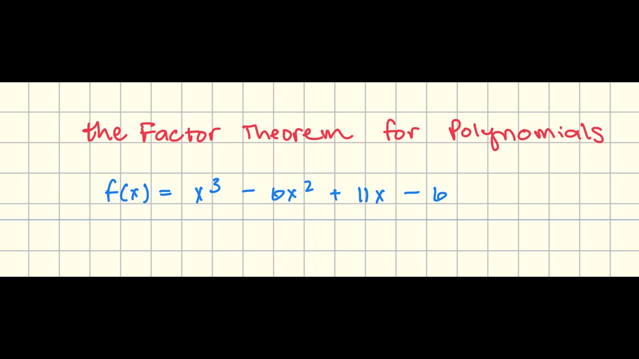 AP Precalculus | The Factor Theorem - YouTube