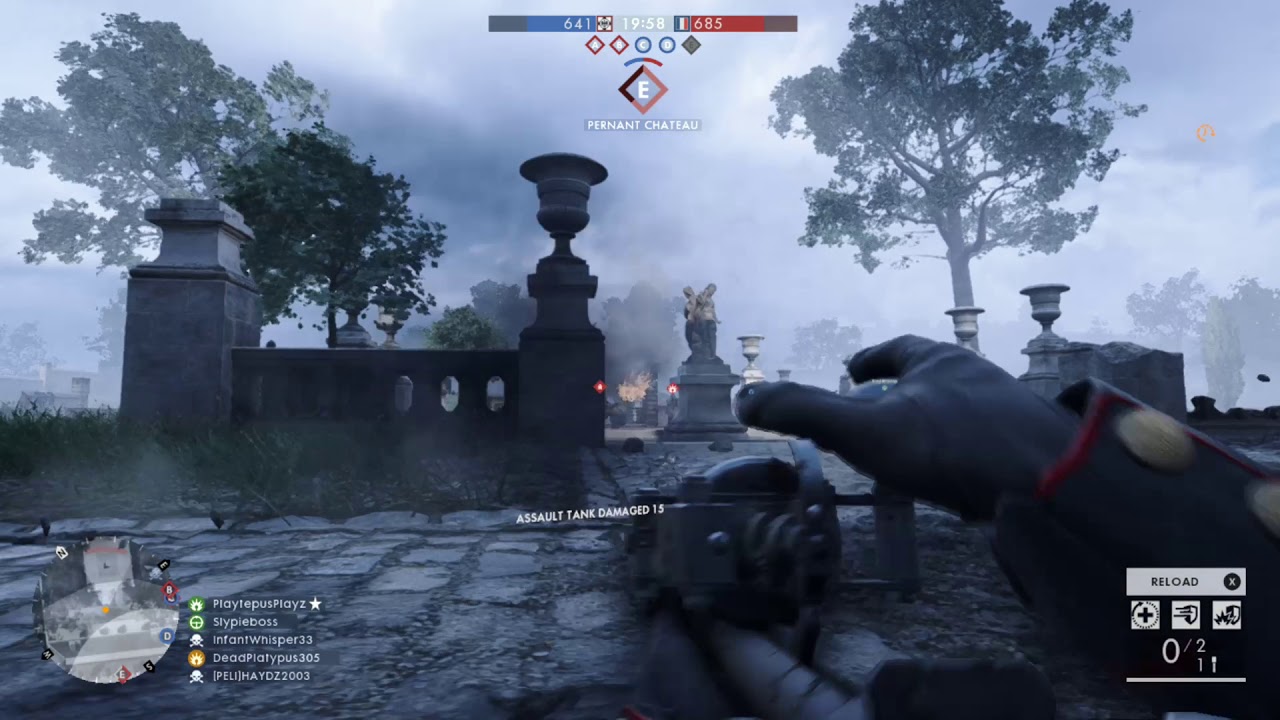 Battlefield 1, Soissons (Conquest), Assault Class, No commentary - YouTube