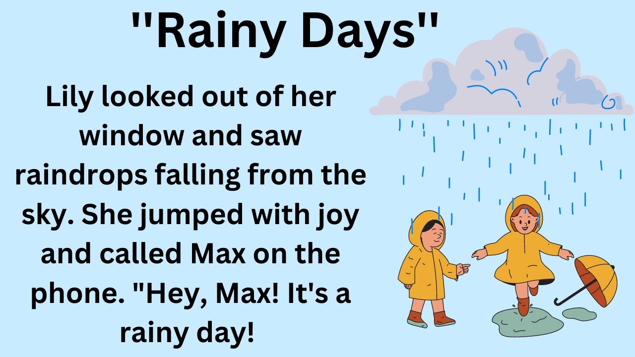 Rainy Days English Story | Learn English Through Story | Listening ...