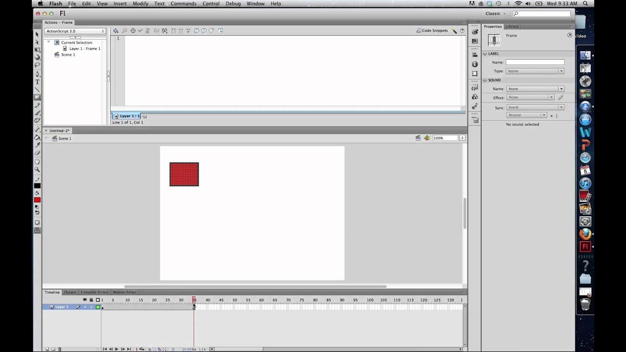 Flash CS6 Motion Tween - YouTube