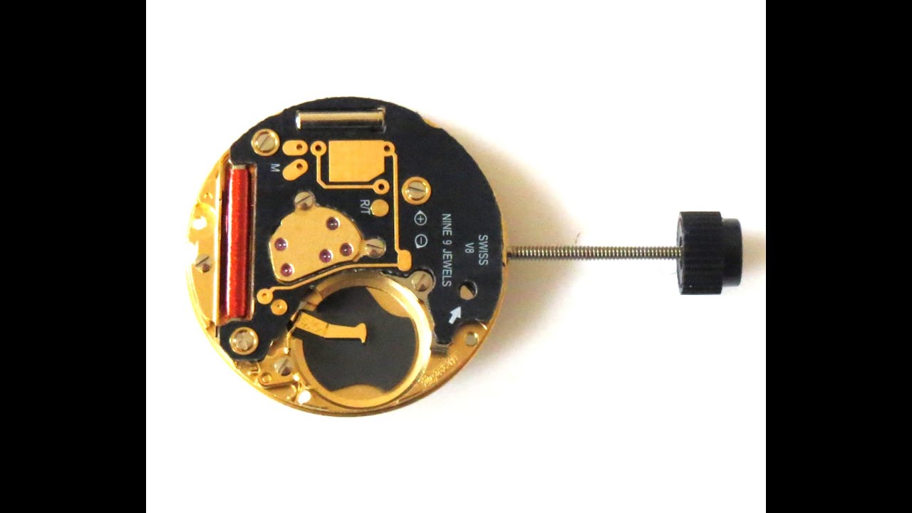 ETA Quartz Analogue Watch Movement 256.111 - YouTube