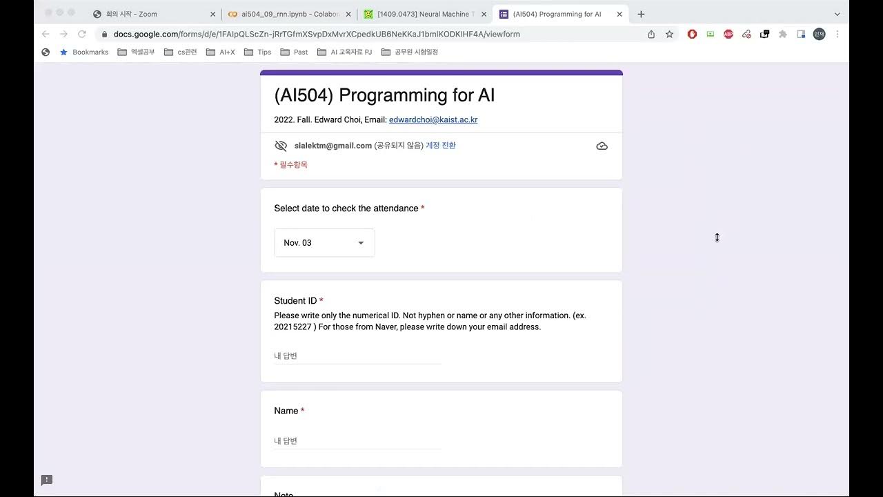 Programming for AI (AI504, Fall 2022), Practice 9: Recurrent Neural Networks - YouTube