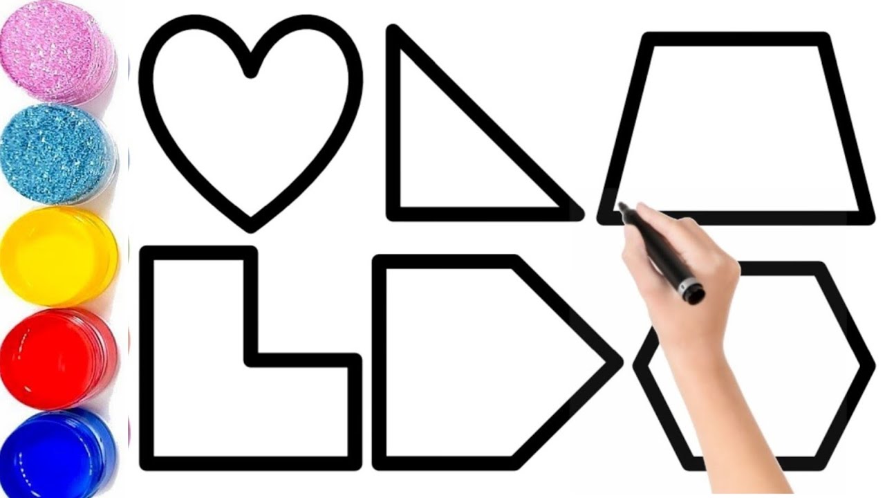 Shapes song | 2d shapes song |Shapes drawing for kids | Learn 2d shapes ...