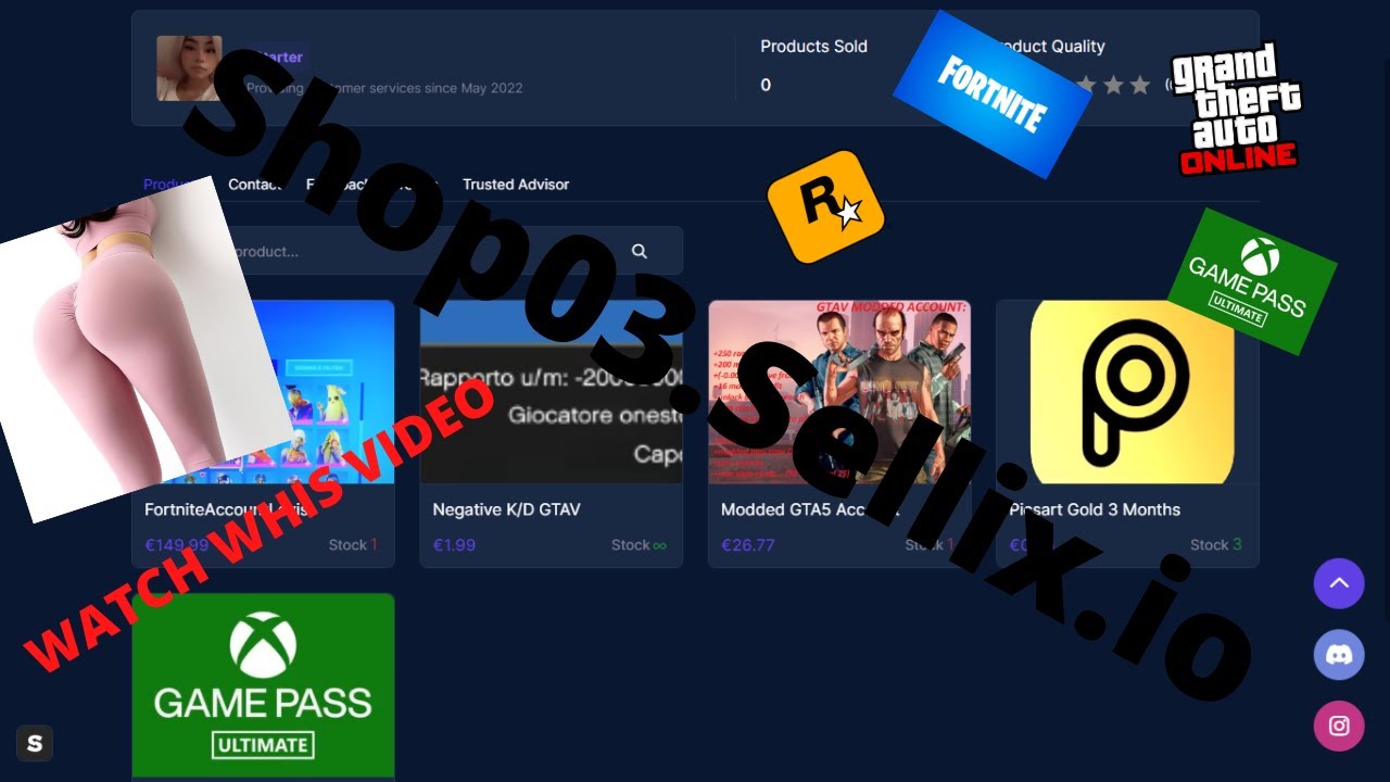 My Sellix Store Watch my video :) and read descreption - YouTube