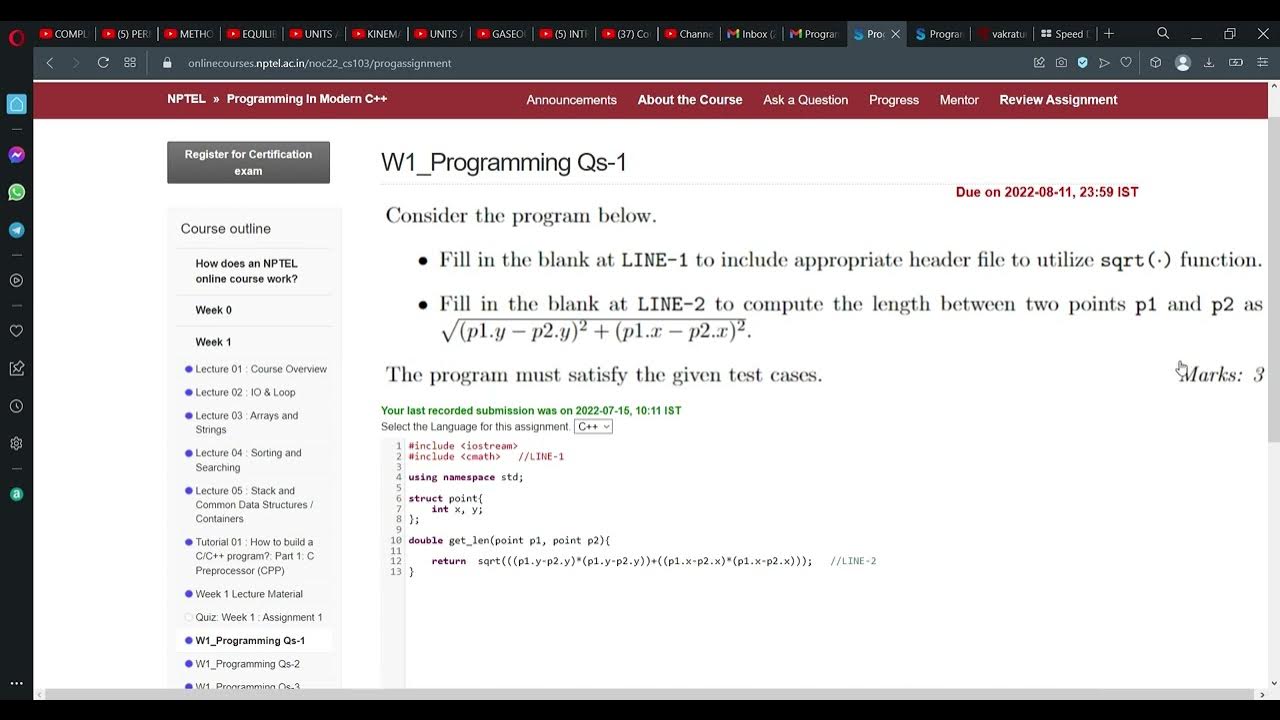 Nptel Programming In Modern C Week1 W1programmingqs 1