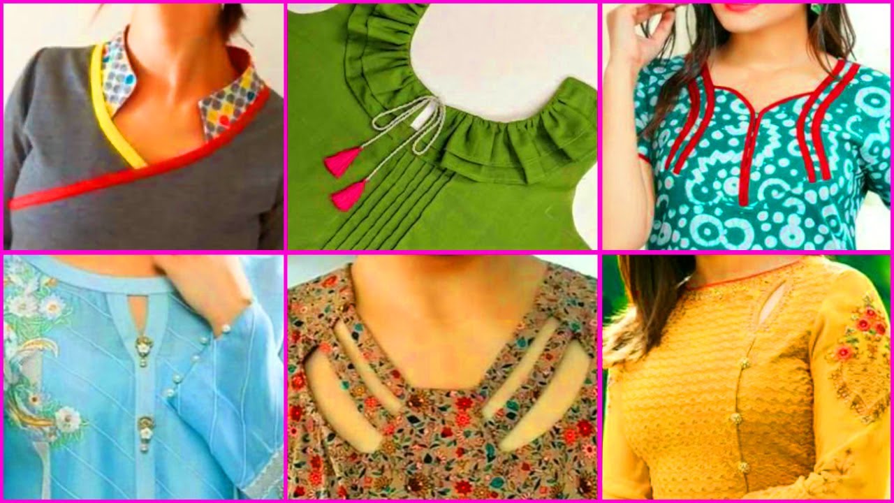 Beautiful and Creative Neckline Designs For Kurti 2020 | Stylish ...