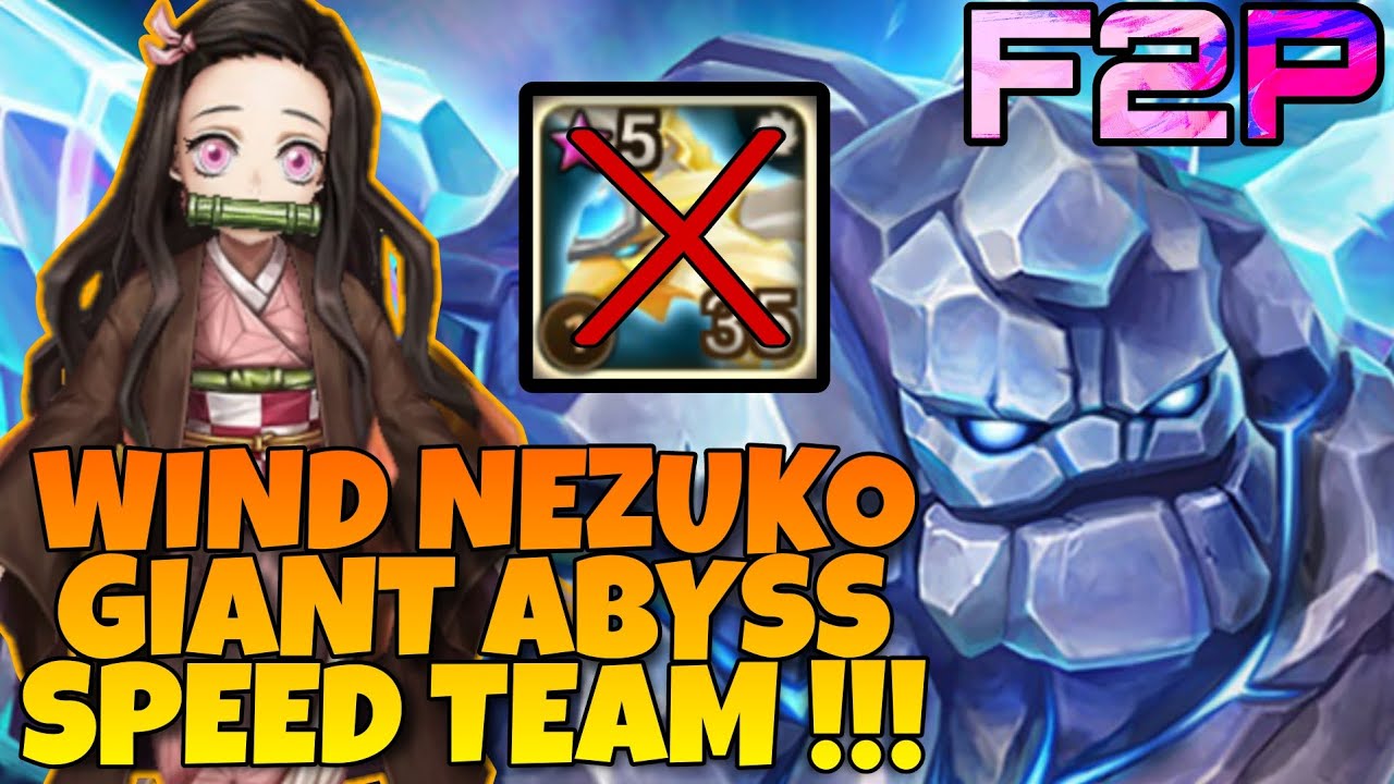 WIND NEZUKO !!! GIANT ABYSS HARD SPEED TEAM !!! SUMMONERS WAR - YouTube