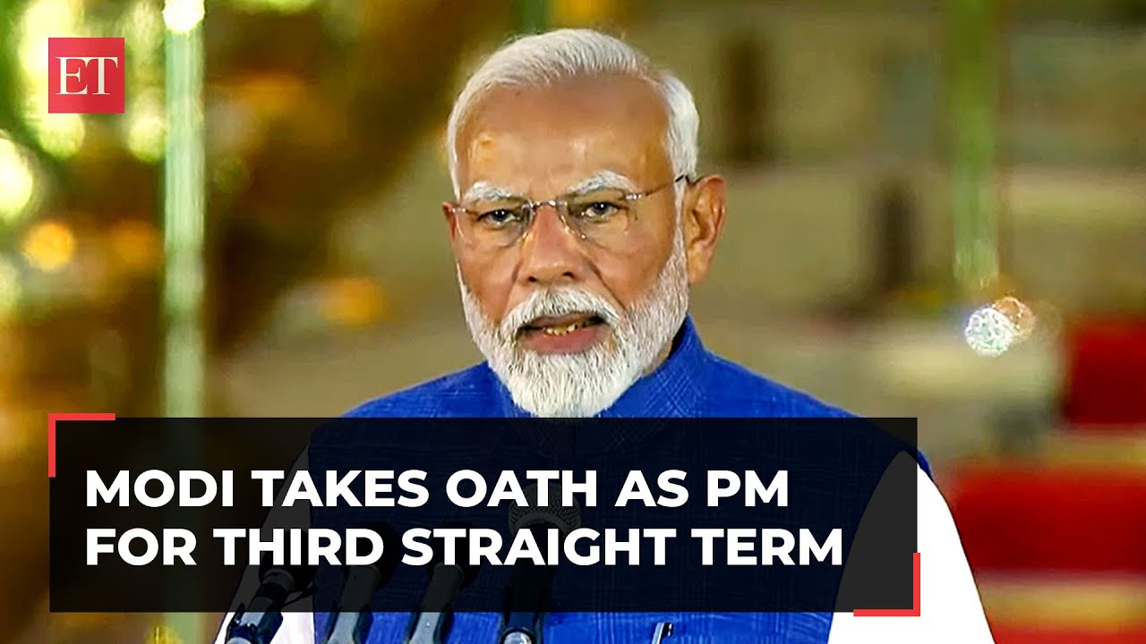 'Mai Narendra Damodardas Modi...': Narendra Modi takes oath as PM for ...