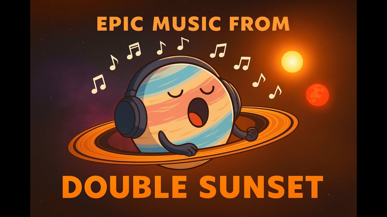 Double Sunset on Kepler-16b | 2 Hours of Cosmic Ambient Music - YouTube