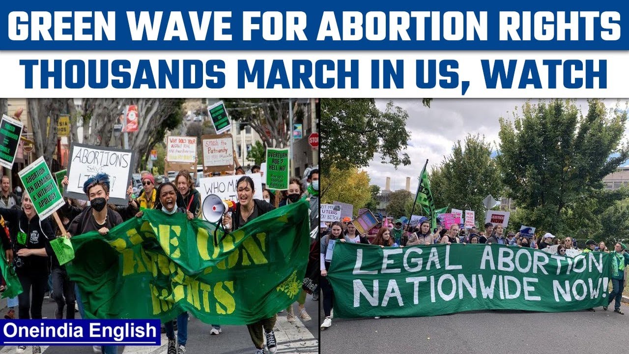 US Green Wave for Abortion: Thousands march demanding legal abortion ...