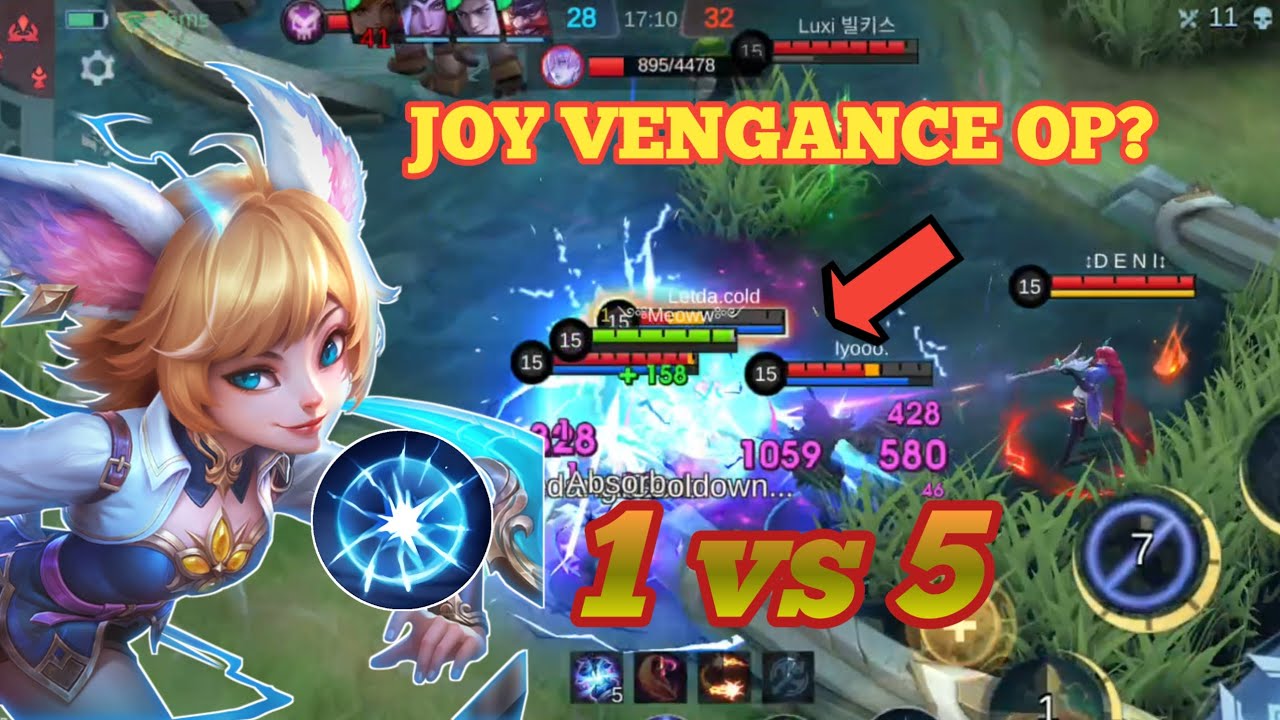 JOY VENGANCE STILL OP? 1 VS 5 USING JOY EXP - MLBB GAMEPLAY - YouTube