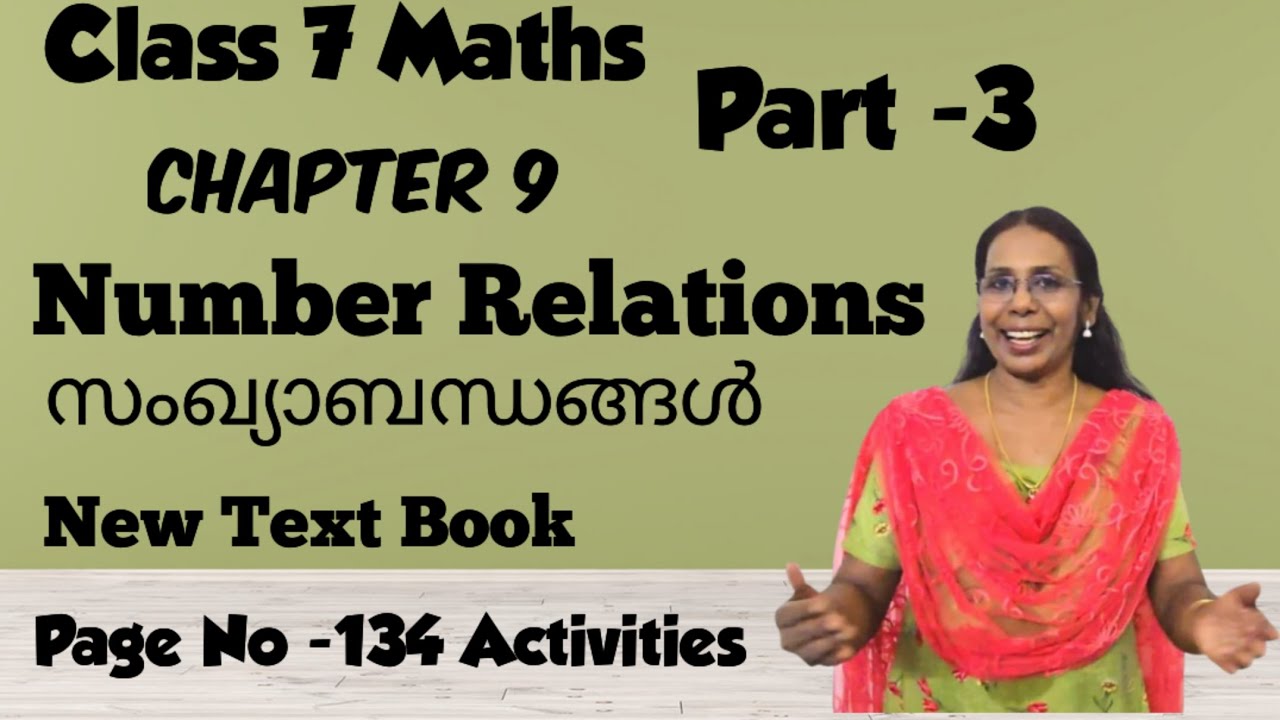 Chapter 9|Number Relations|Maths Part-3 New text book # ...