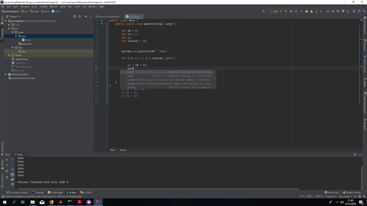 [Java #1] Ciąg Fibonacci - spontaniczna implementacja - YouTube