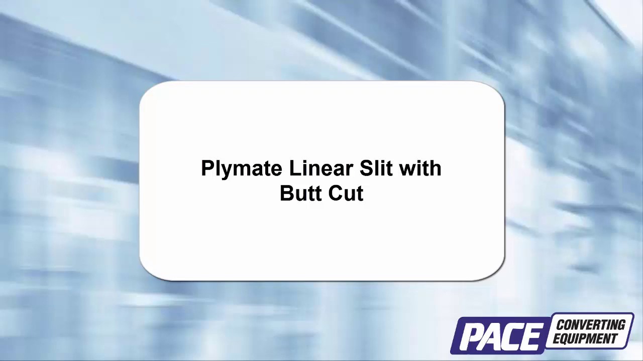 Plymate Linear Slit with Butt cut - YouTube