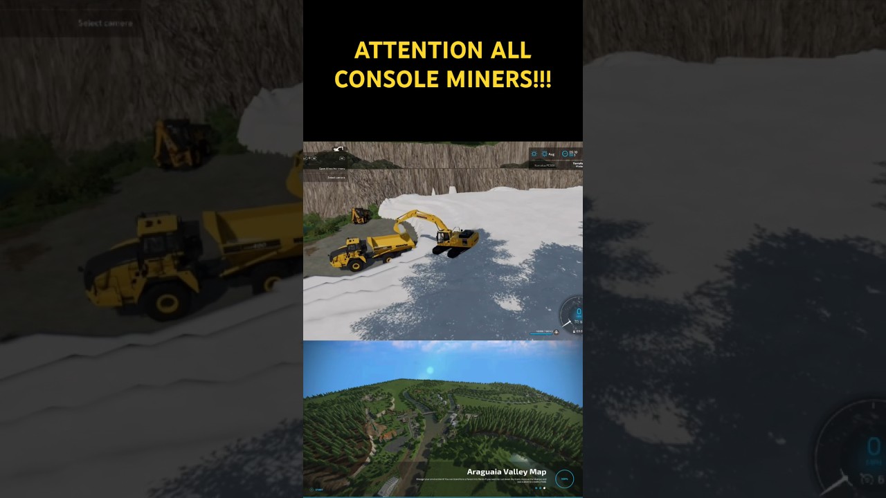 NEW CONSOLE MINING MAP | Farming Simulator 22 #shorts #fs22 # ...