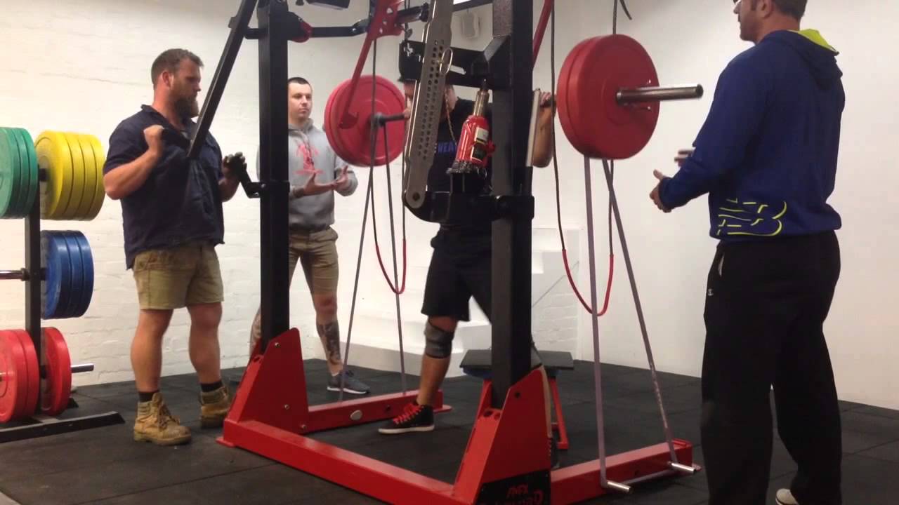 07/10 MES- Banded Box Squat - YouTube