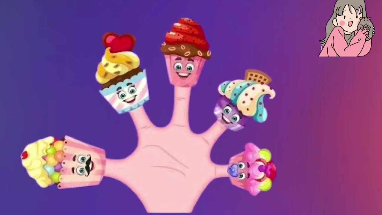 Cupcake 🧁 Finger Family ll Finger Family Collection ll Tiny Rhymes Tv ...