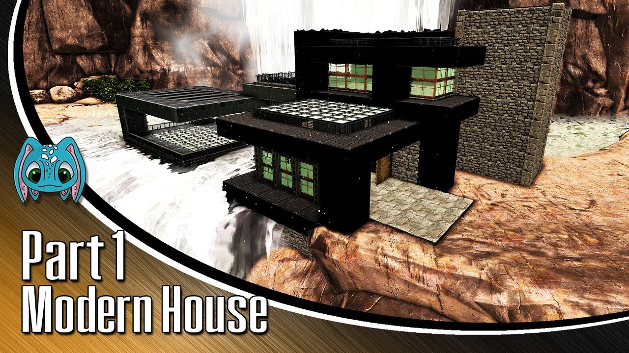 ARK: Building w/ Fizz :: Modern House part 1 - YouTube