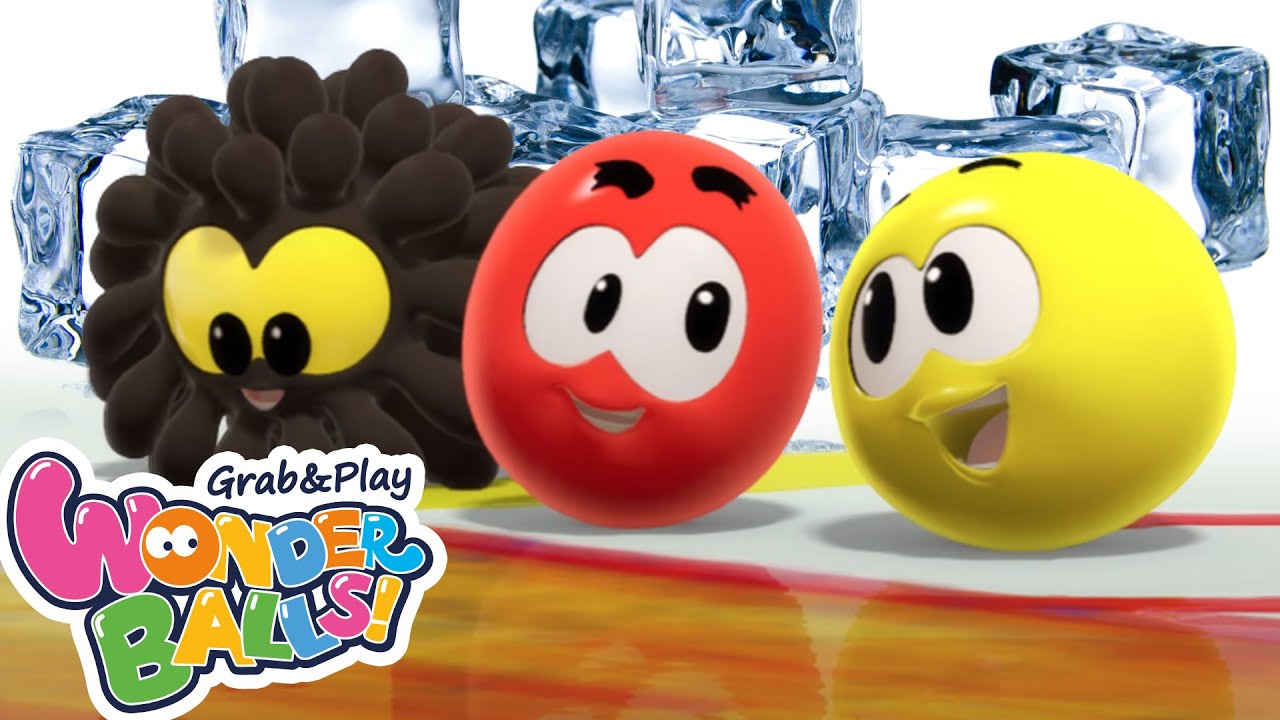 Wonderballs | Icy Spicy | Paint with ice | Funny Cartoons for kids ...