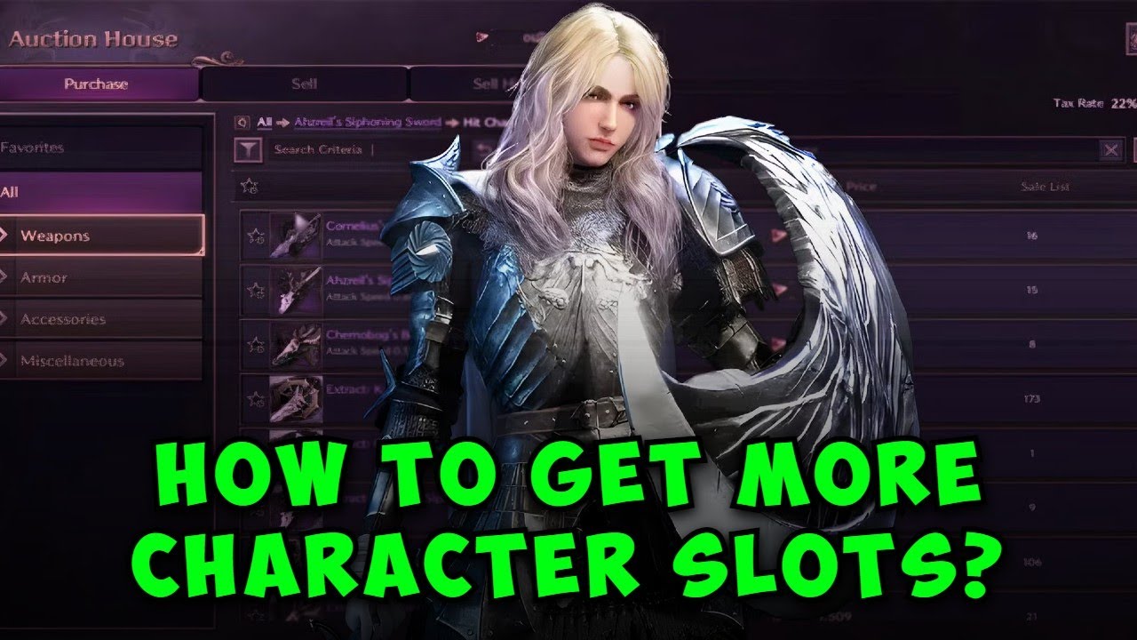 How to Get More Character Slots in Throne and Liberty - YouTube