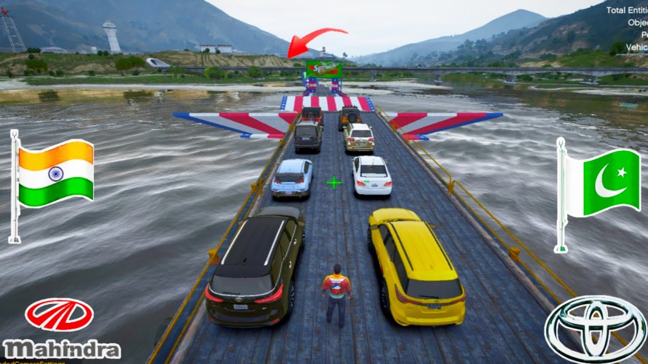 Gta 5 : pakistan vs india bridge challange Gameplay #7 by ...