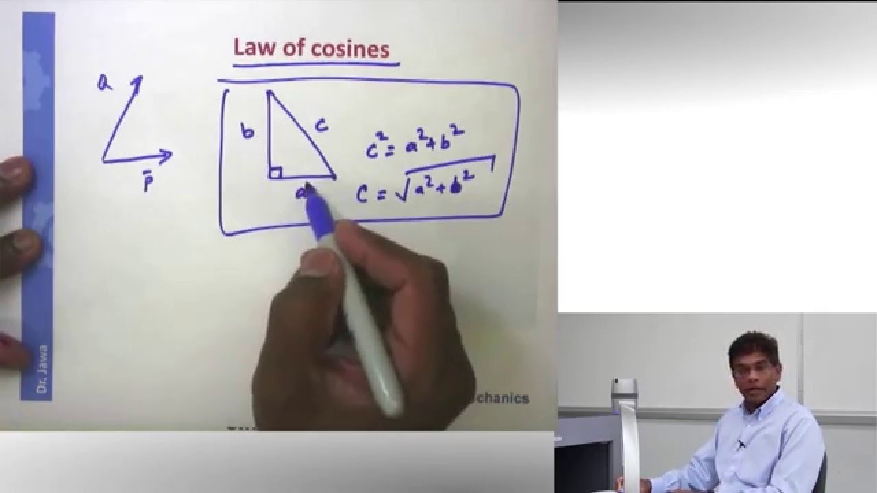Vector Statics: Law of cosines - YouTube