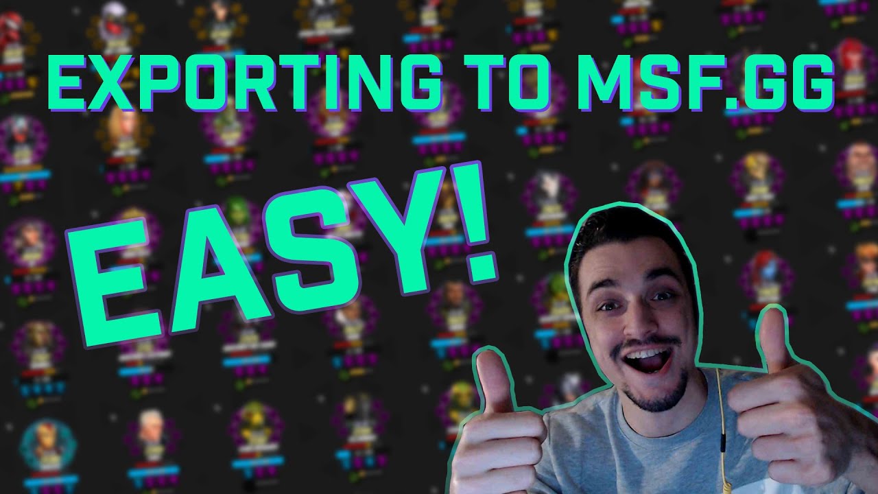 Exporting your roster THE EASY WAY to msf.gg and other tools | Marvel ...