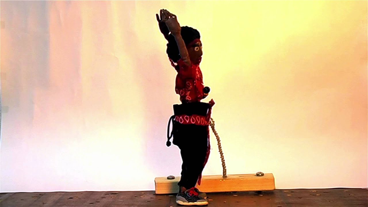 Stop Motion Puppet Walk Cycle Action Animation Test Angry Samurai - YouTube