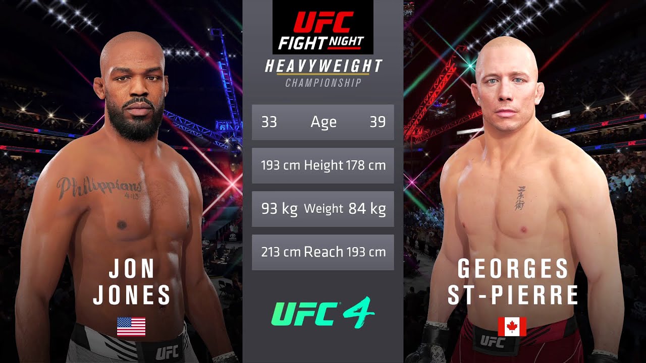 Jon Jones vs Georges Saint-Pierre Full Fight - UFC Fight Of The Night ...