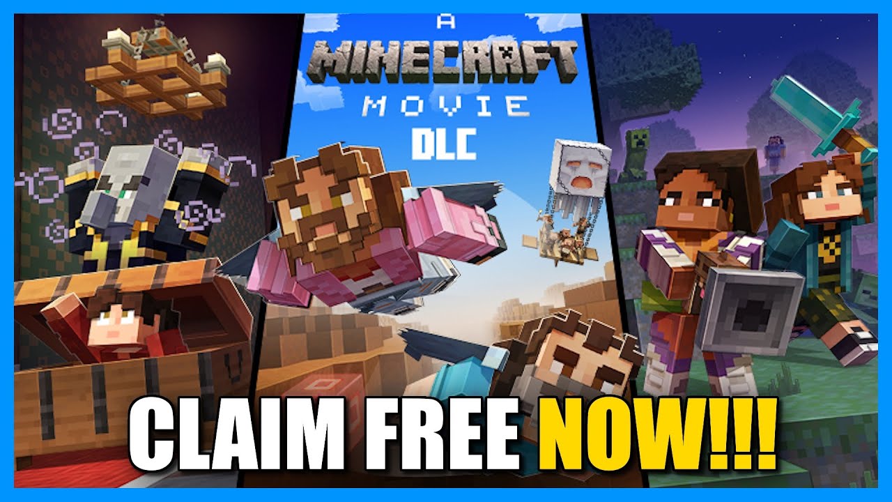 How To Obtain FREE Minecraft Movie DLC Content! - YouTube