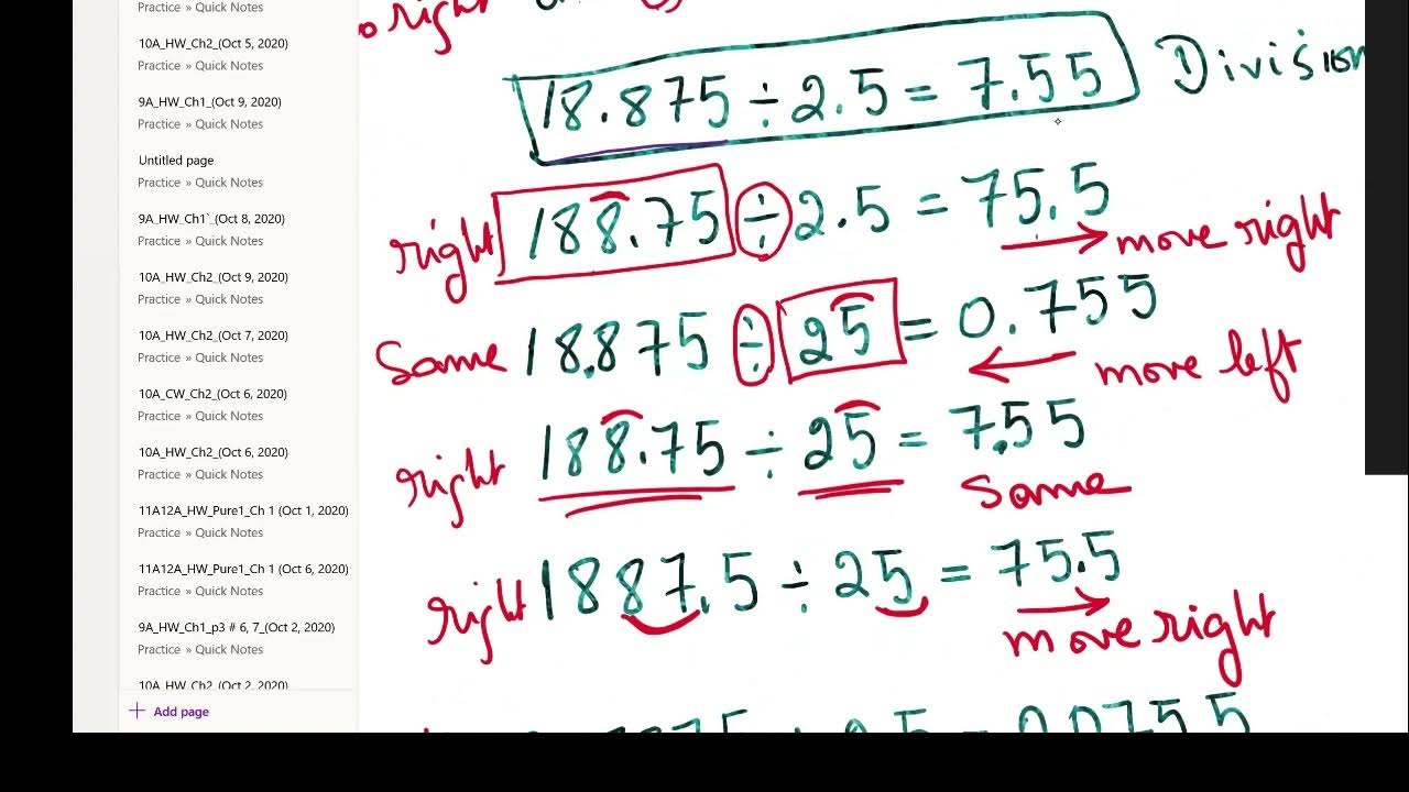 Multiplying and dividing decimals without a calculator - YouTube