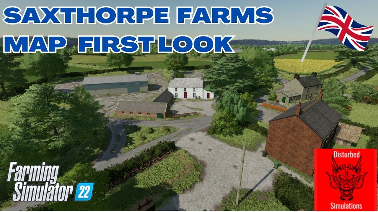 SAXTHORPE FARMS - map preview - FS22 - YouTube