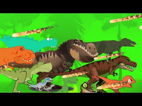 animal stampede part - 7 | dinosaur stampede green screen | dinosaur version | jurassic world