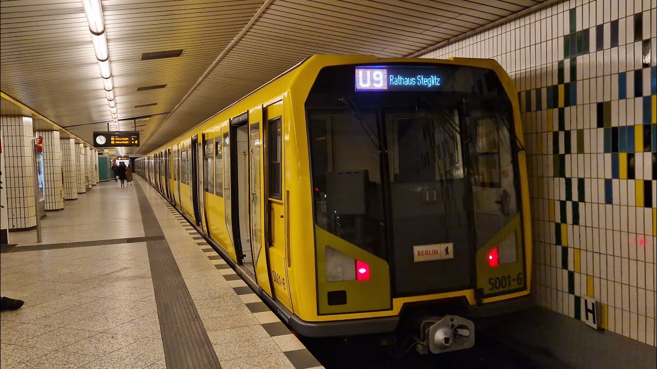 U-Bahn Berlin | Mitfahrt in der U9 von Osloer Straße bis Spichernstraße ...